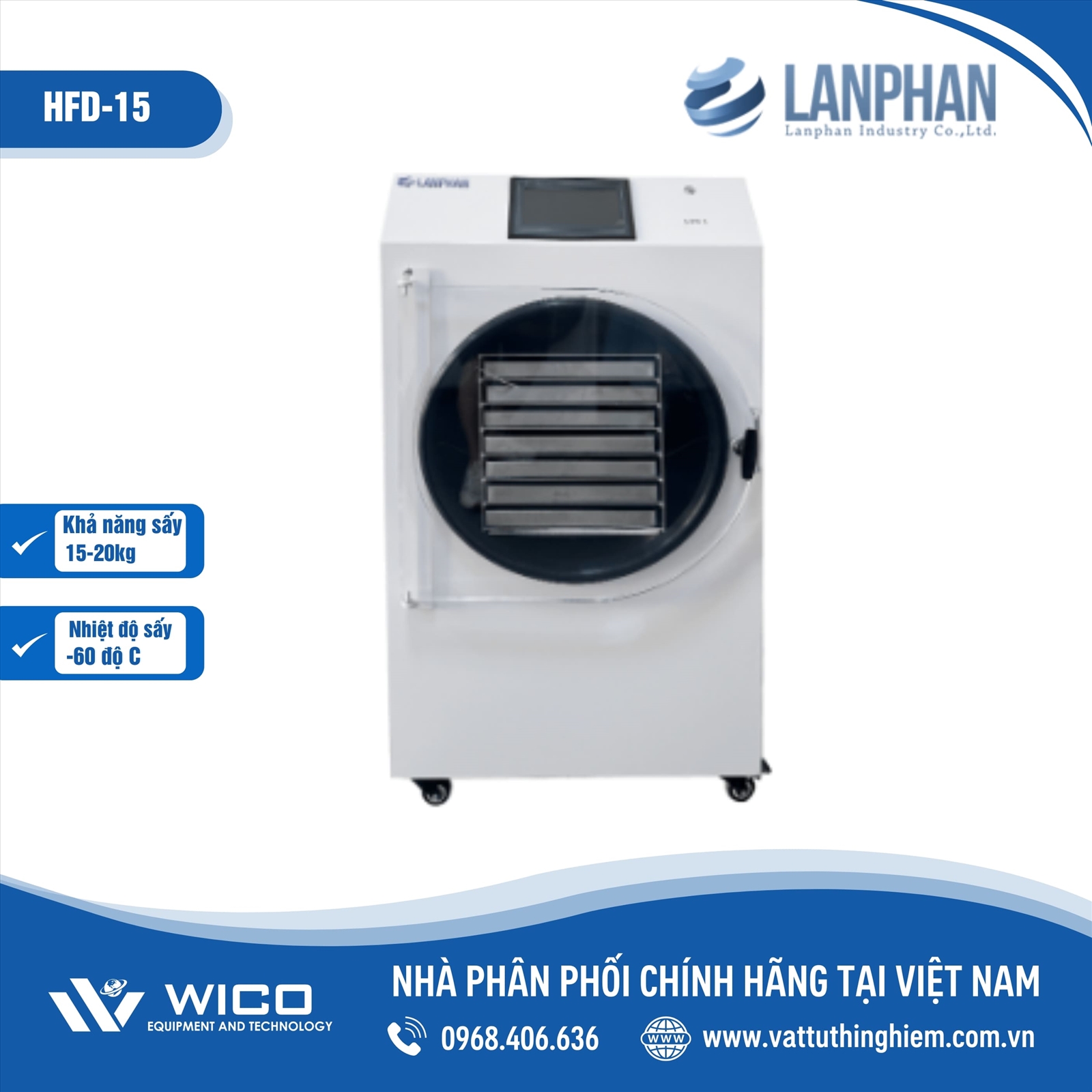 Máy Sấy Thăng Hoa Lanphan Trung Quốc HFD-15