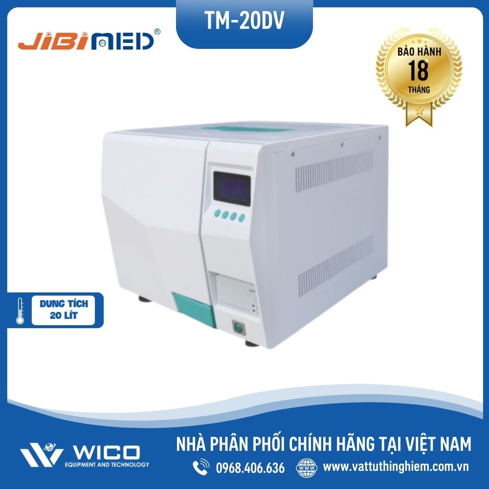 Nồi Hấp Tiệt Trùng Để Bàn Jibimed 18 lít (Class B) TM-20DV